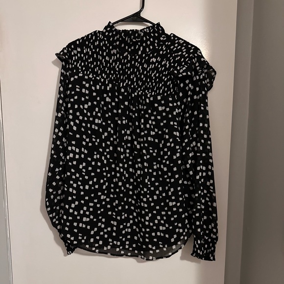torrid | Tops | Torrid Black And White Geometric Blouse | Poshmark